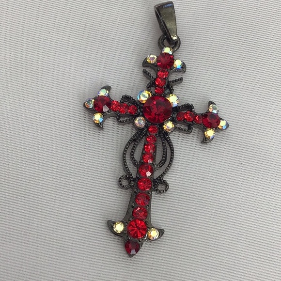 Vintage | Jewelry | Vintage Borealis Cross Pendant | Poshmark
